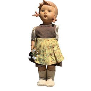 Goebel | Toys | Vintage Hummel Doll Goebel Vinyl 96s Girl Dress Apron ...